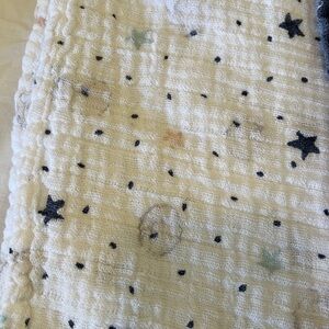 Baby’s First | Accessories | Blue And White Star Patterned Muslin Baby ...